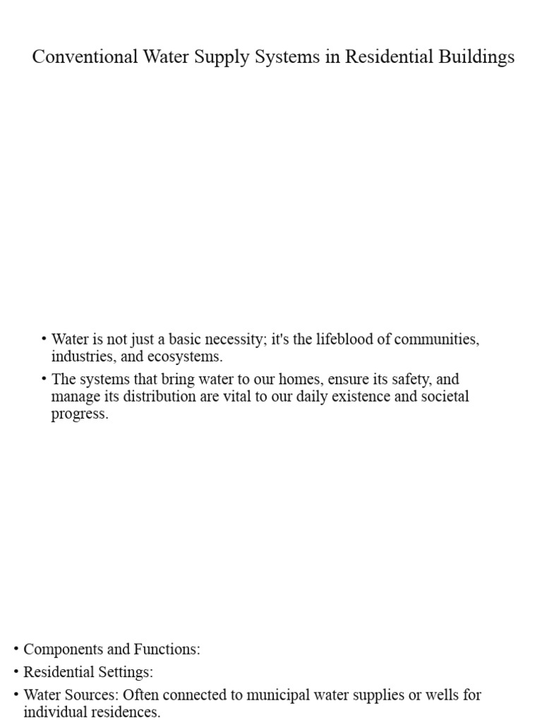 Water Supply Scheme | PDF | Water Conservation | Water Supply