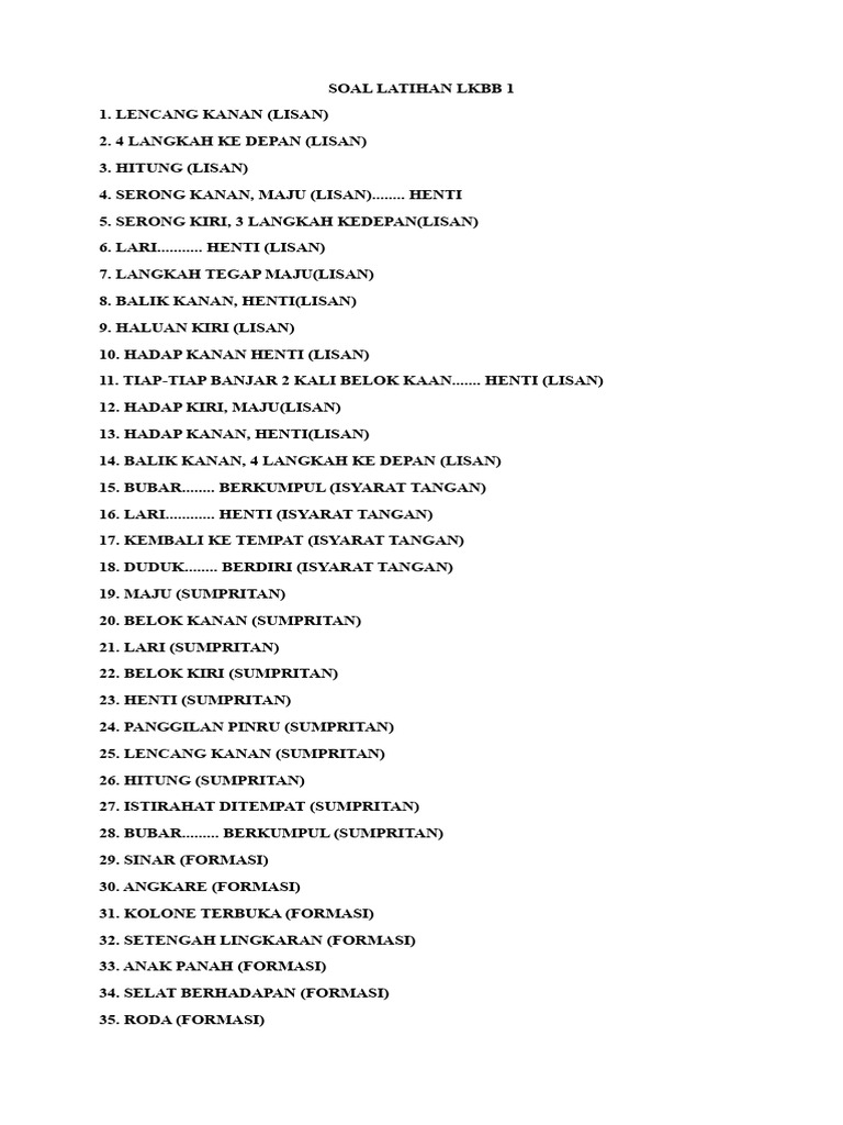 Soal LKBB-1 | PDF