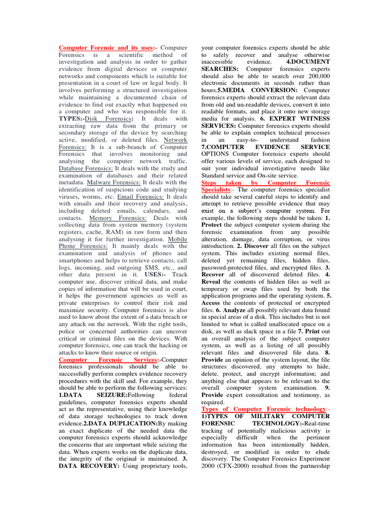 CSDF FlyHigh Services | PDF | Computer Forensics | Computer File