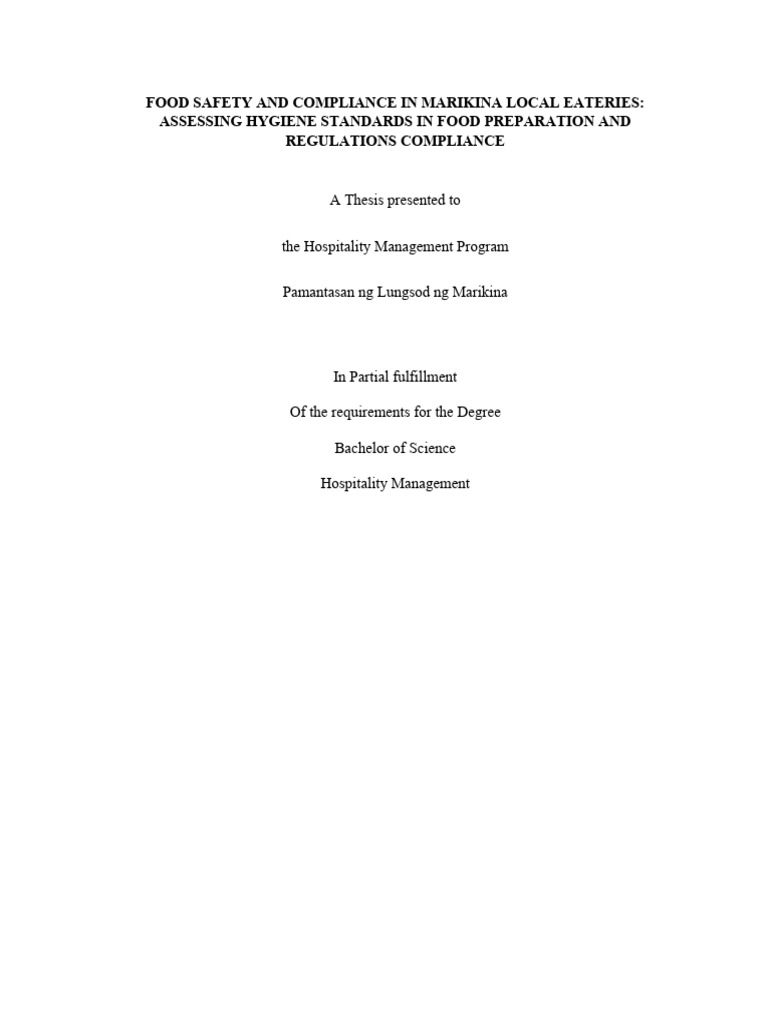 Thesis Draft Karen | PDF | Statistics | Hazard Analysis And Critical ...