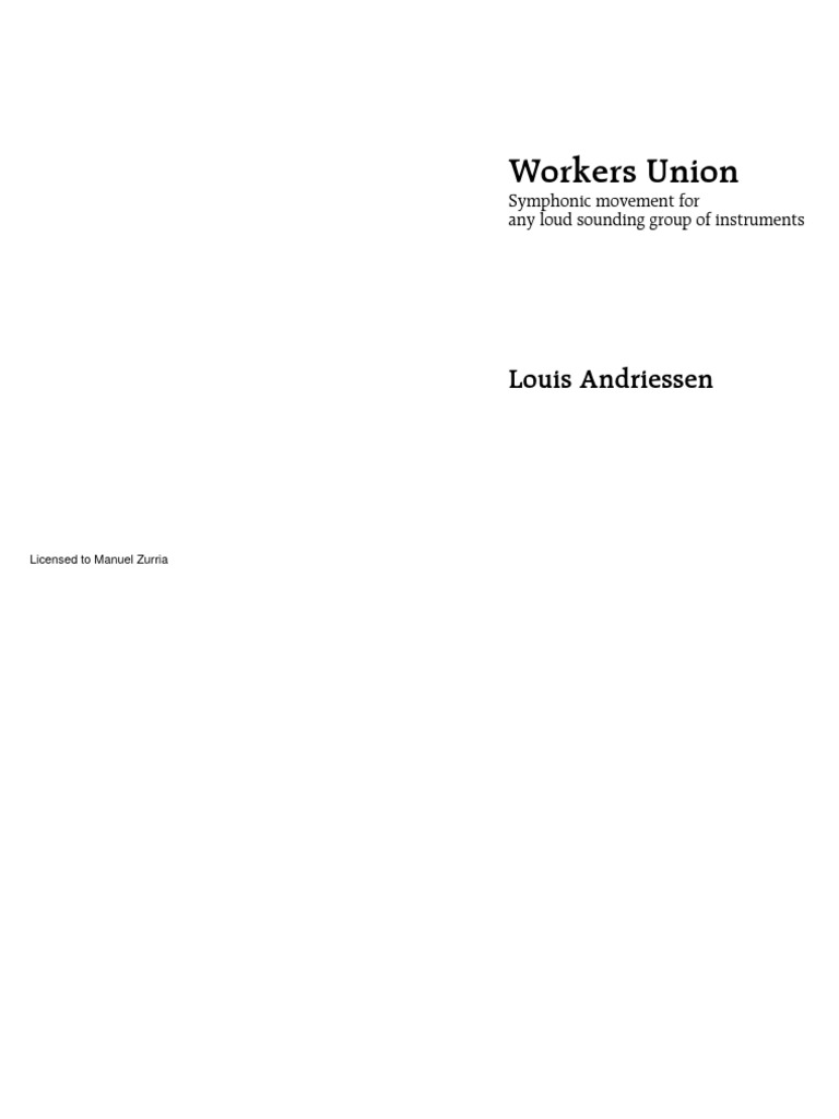Workers | PDF