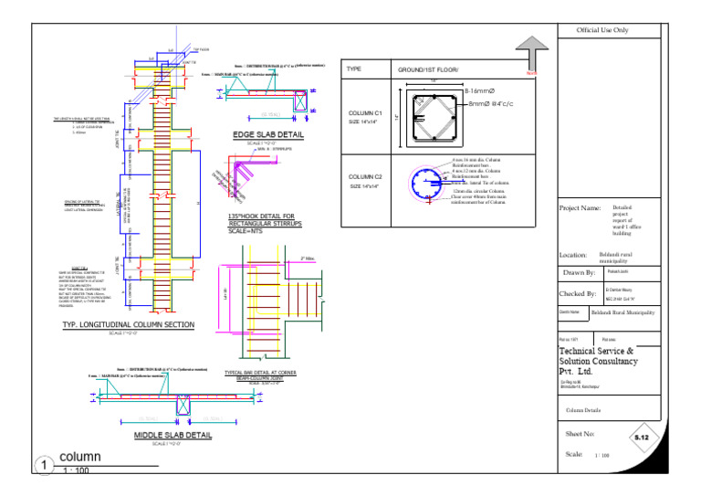 Column 1: Edge Slab Detail | PDF | Architectural Design | Architecture
