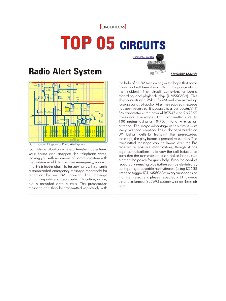 Radio Alert System | PDF | Manufactured Goods | Computer Engineering
