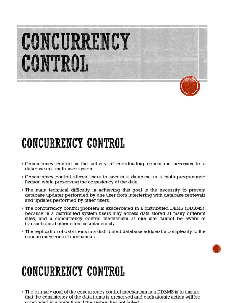 Concurrency Control Pdf Database Transaction Data