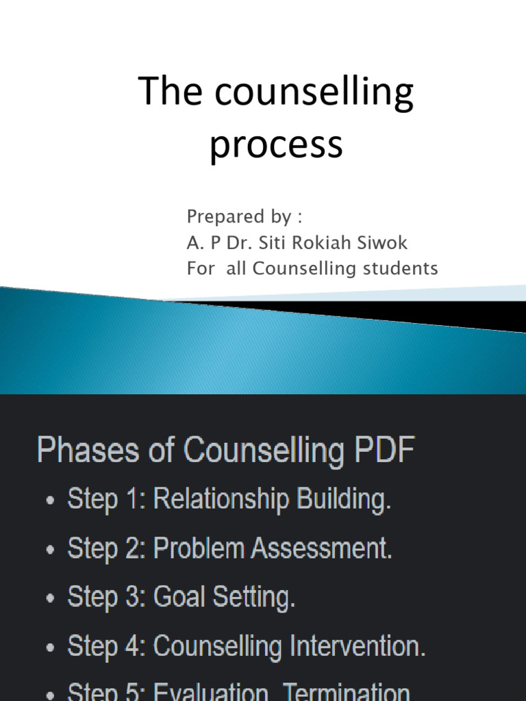 Counselling Process - All in One | PDF