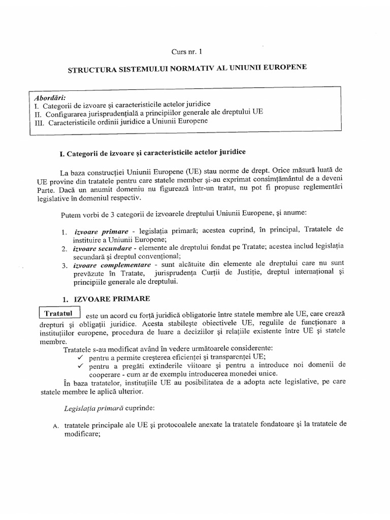 Curs 1 UE | PDF