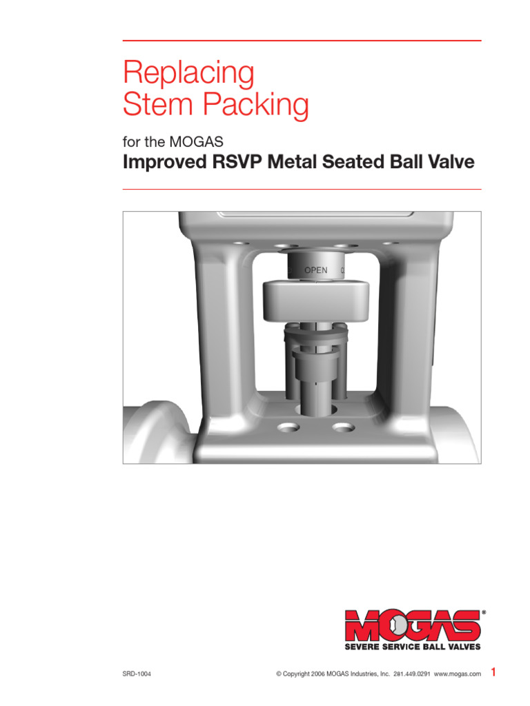 Mogas Valves Om Manual | PDF | Valve | Manufactured Goods