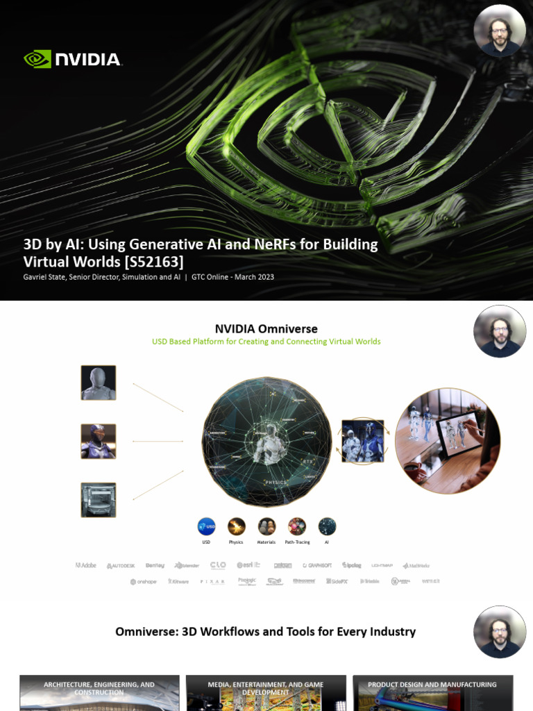 S52163 - 3D by AI Using Generative AI and NeRFs For Building Virtual Worlds, With Q&A in ...