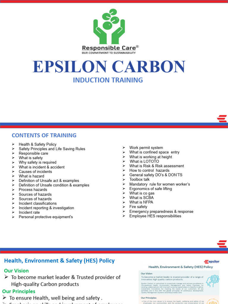 Safety Induction Ppt | PDF | Personal Protective Equipment ...