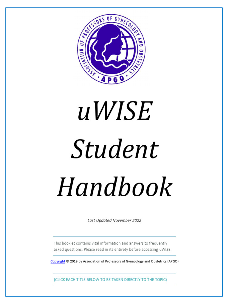 Final Apgo Uwise Student H | PDF | Login | Password