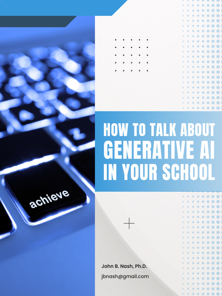 How To Talk About Generative AI in Your School | PDF