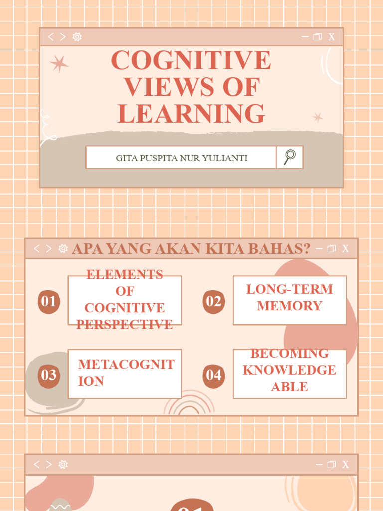 Cognitive Views of Learning - Gita Pus | PDF
