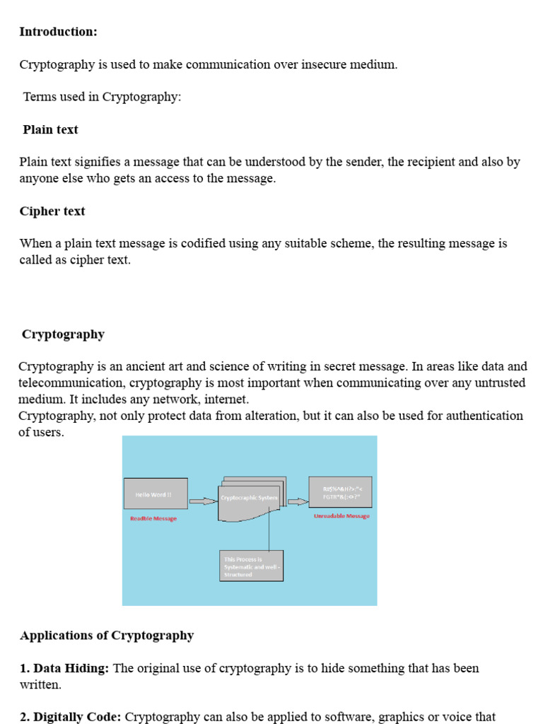 Chapter 3 Cryptography | PDF | Cryptography | Key (Cryptography)