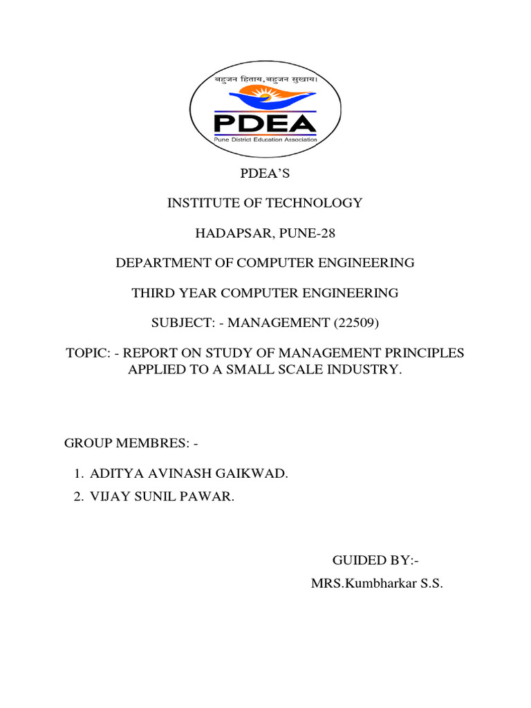 Management Microproject | PDF