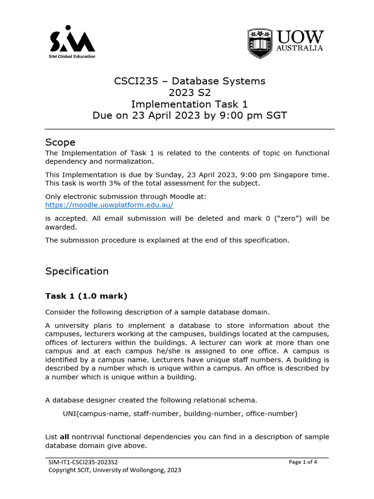 IT1 2023S2 Specification | PDF | Data | Data Management
