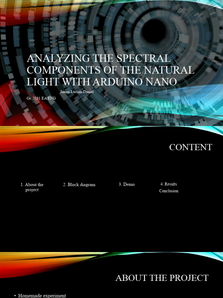 Analysing The Spectrum of The Visible Light With Arduino Nano | PDF