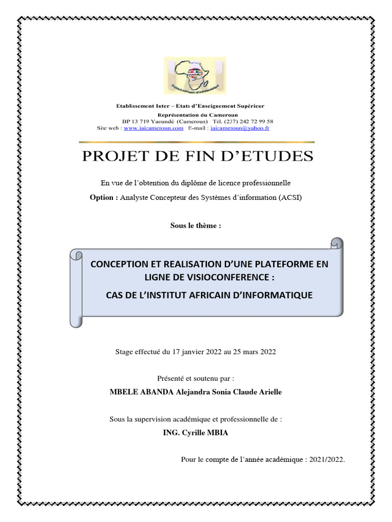 Projet Final ACSI PDF Revu | PDF