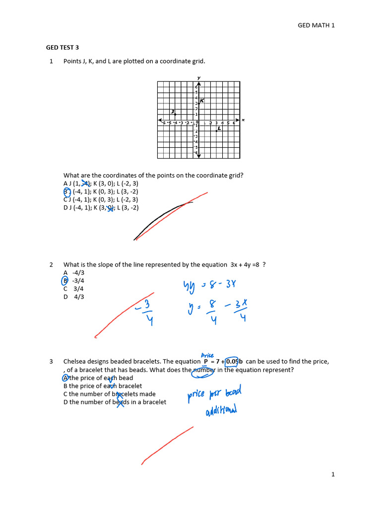 Ged Test3 | PDF | Elementary Mathematics | Geometry