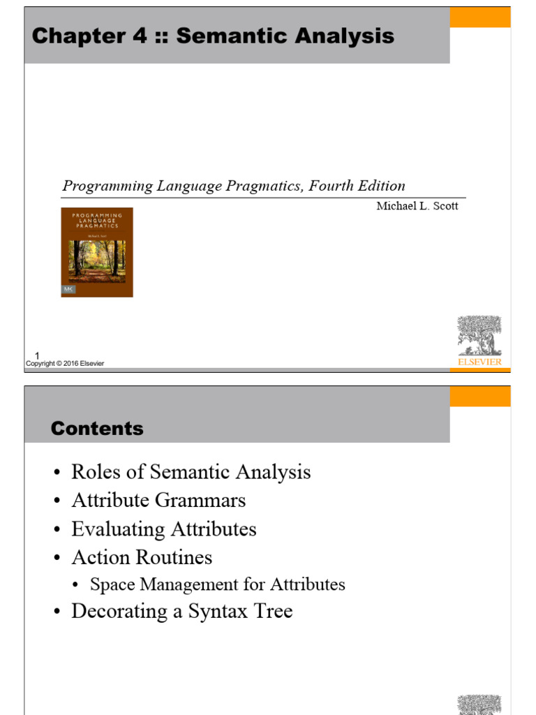 Ch04 Semantic Analysis 4e | Download Free PDF | Compiler | Parsing