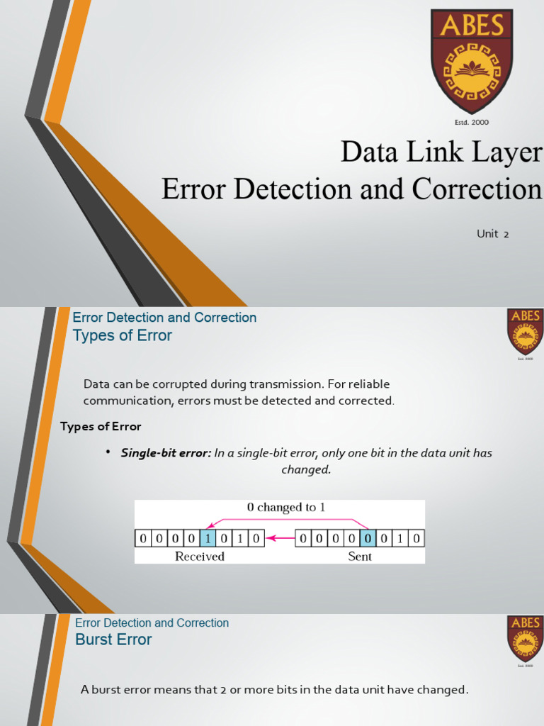 03 Error Detection and Correction | PDF