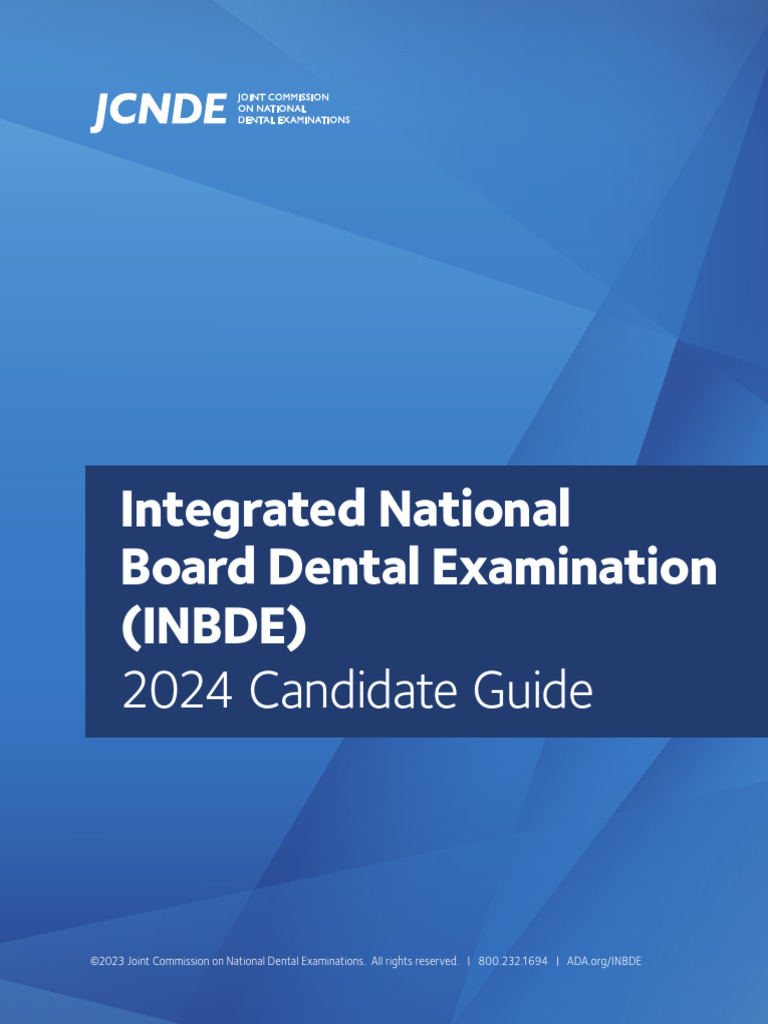2024 INBDE Candidate Guide | PDF