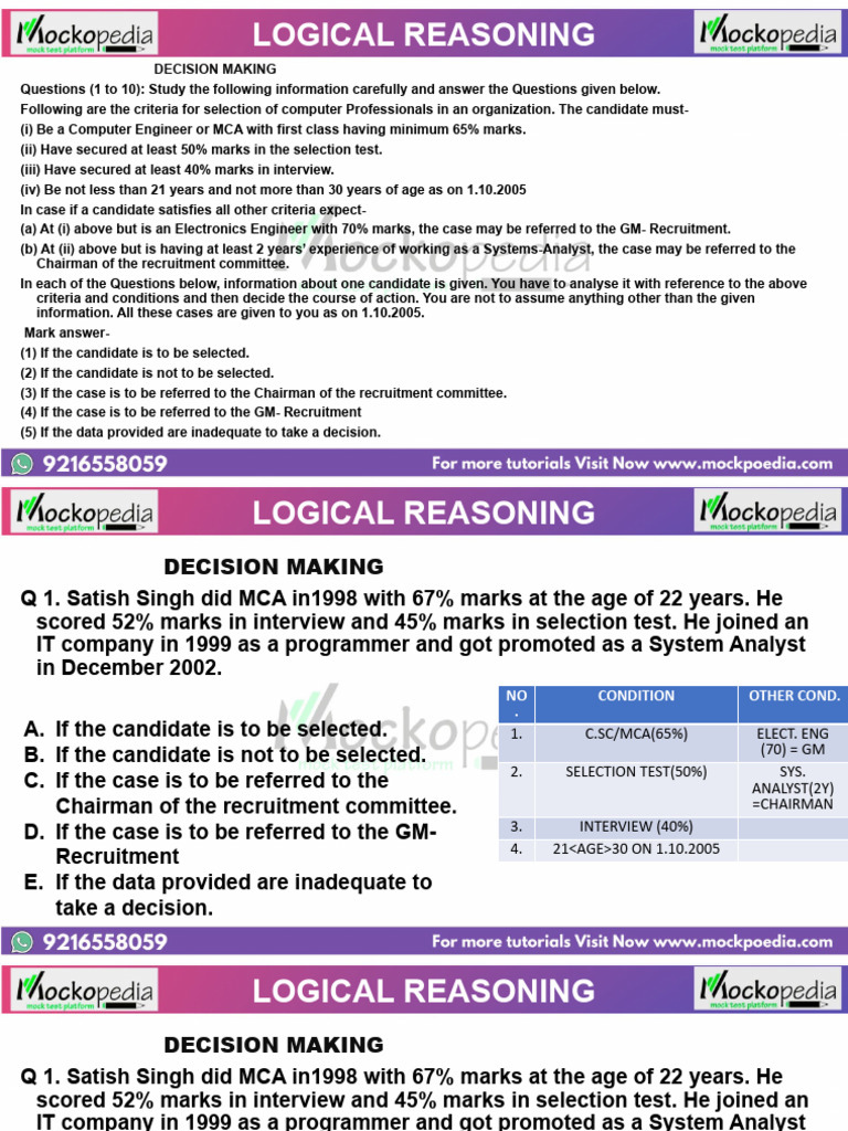 4.decision Making Class PPT50 Min. | PDF