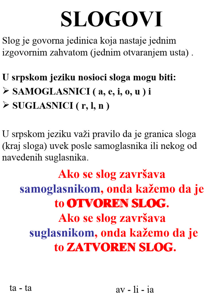 Slogovi | PDF