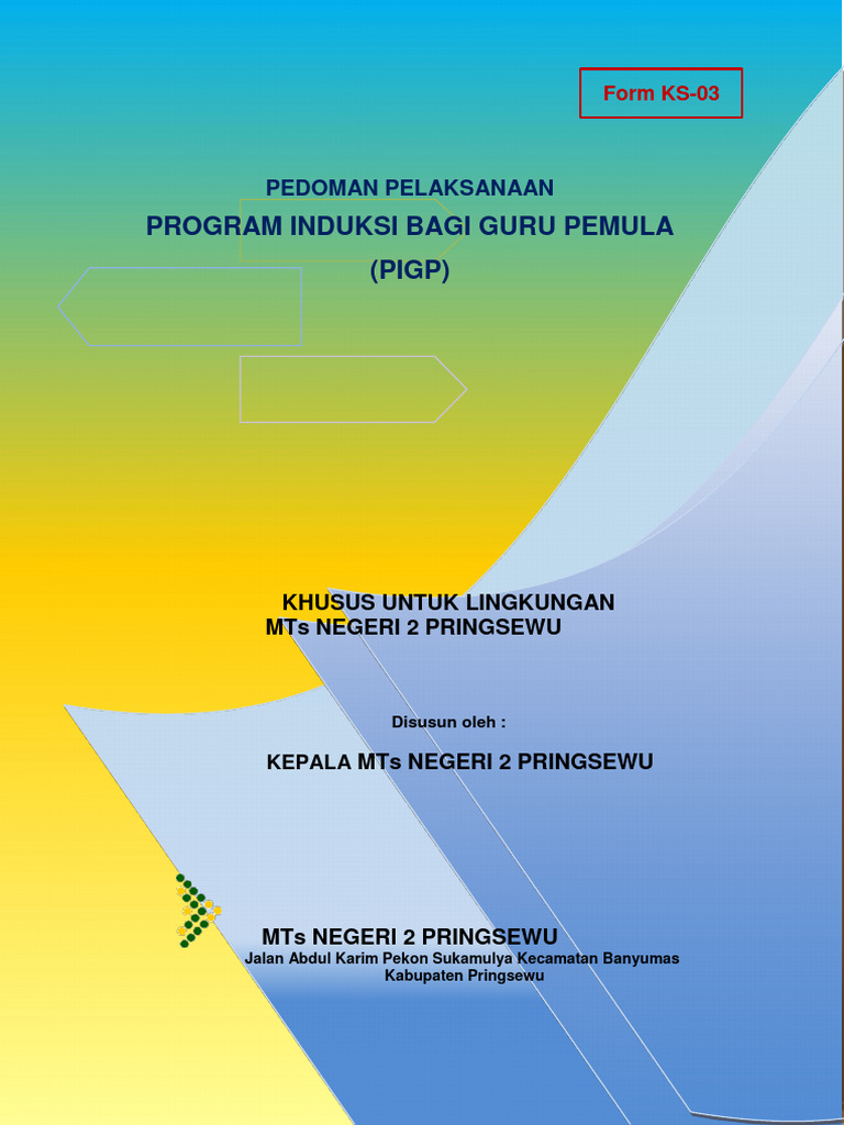Buku Pedoman Program Induksi Guru Pemula MTSN 2 Pringsewu 2021 | PDF