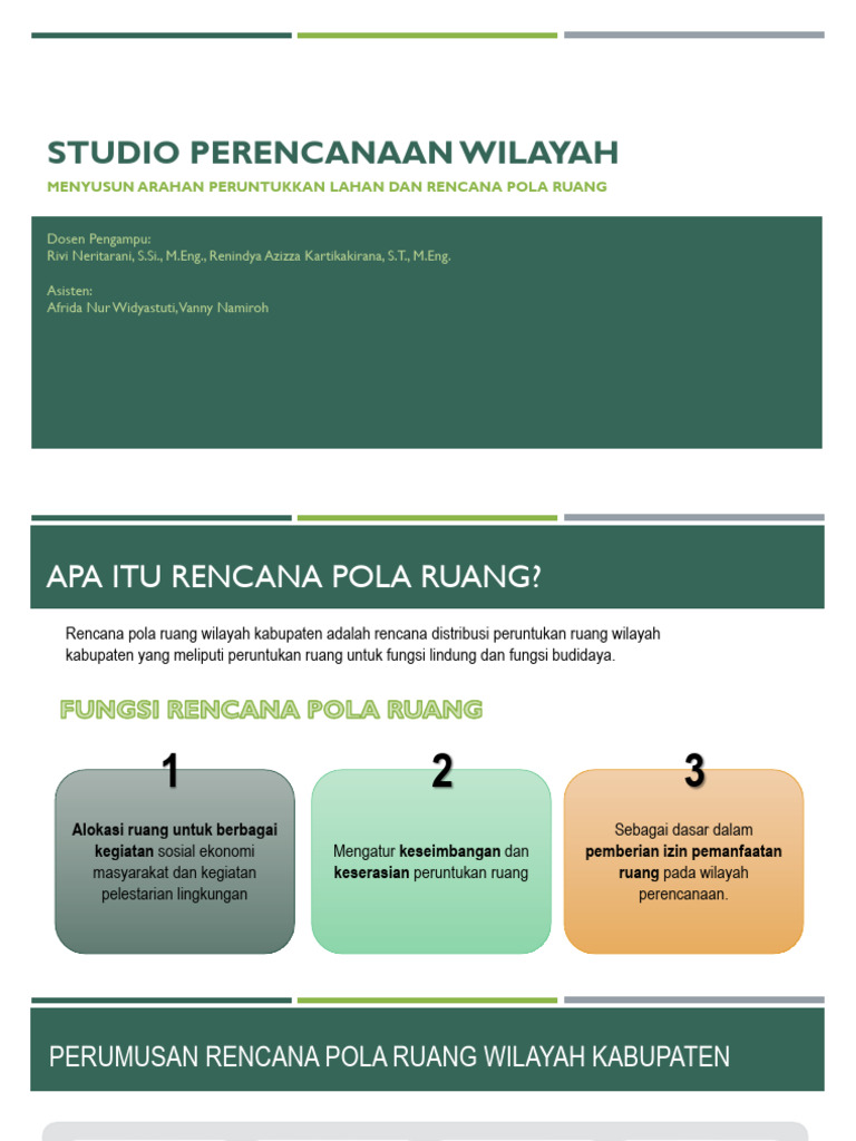 Minggu 10 Menyusun Rencana Pola Ruang | PDF