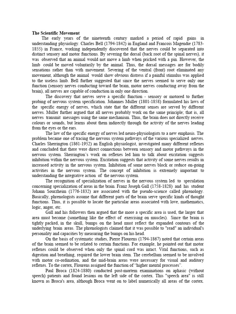 The Scientific Movement | PDF | Psychology | Neuropsychology