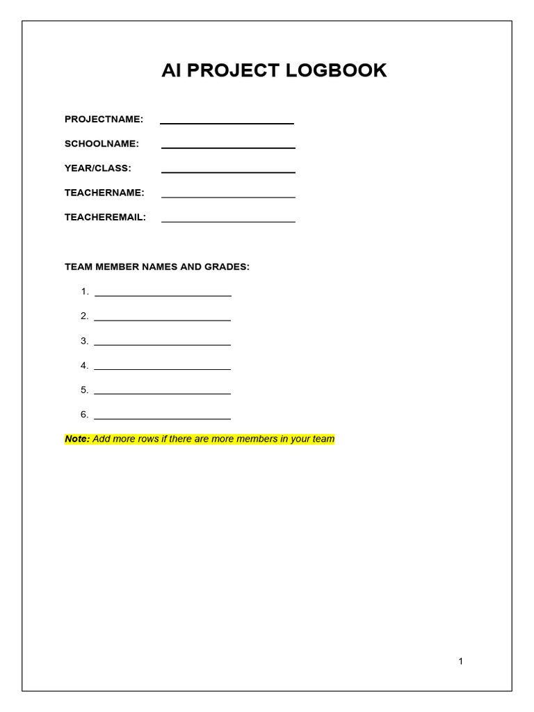 CLASS-XI AI-LOGBOOK 23 24-Template | PDF | Career & Growth | Computers