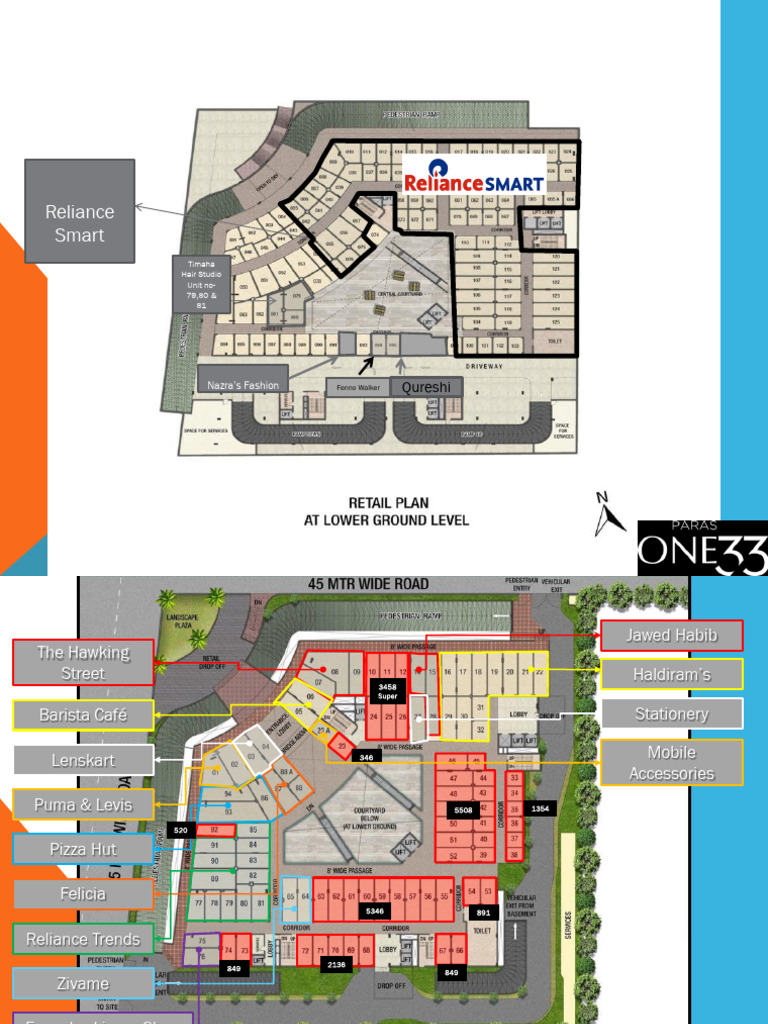 Mall Layouts - Paras One33 | PDF