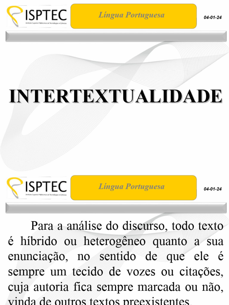 Intertextualidade: Conceitos e Exemplos | PDF