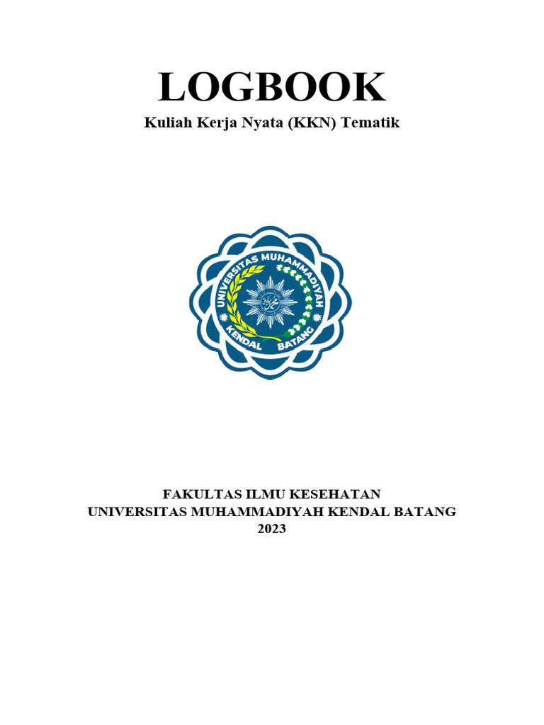 Logbook KKN Tematik UMKABA 2023 | PDF