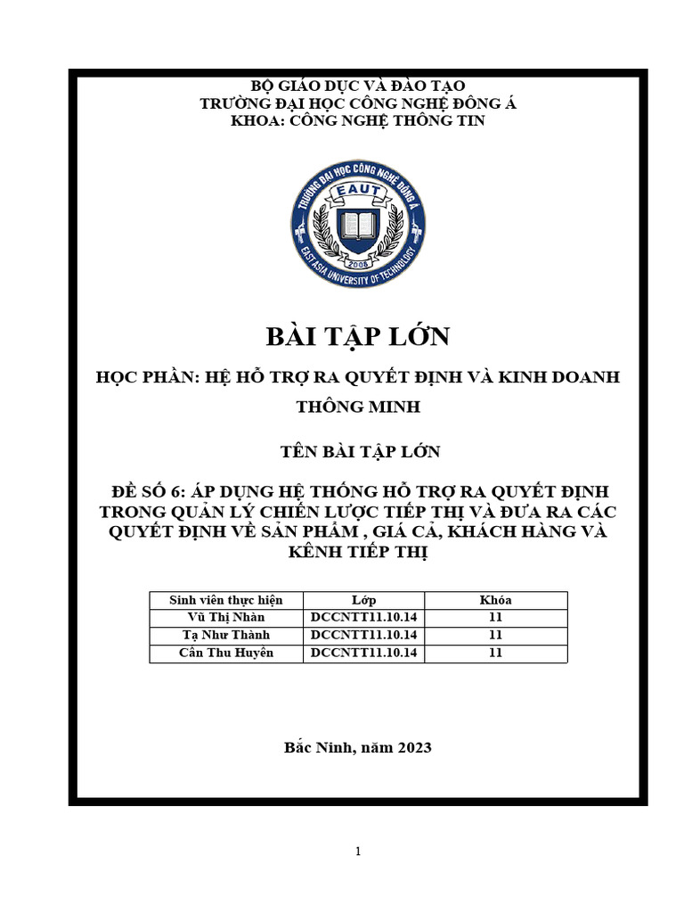 BTL Mon He HTRQD Va KDTM | PDF