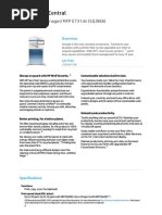HP Laserjet Managed MFP E731Dn Printer Series: Datasheet | PDF | Image ...