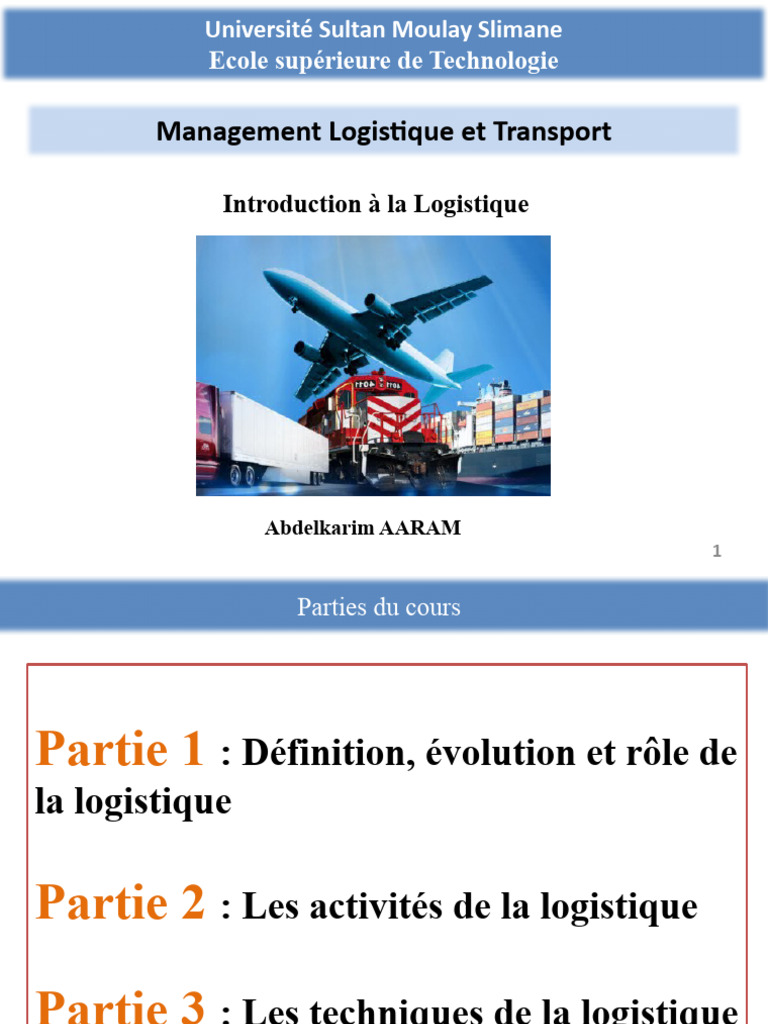 Introduction À La Logistique | PDF | Logistique | Inventaire