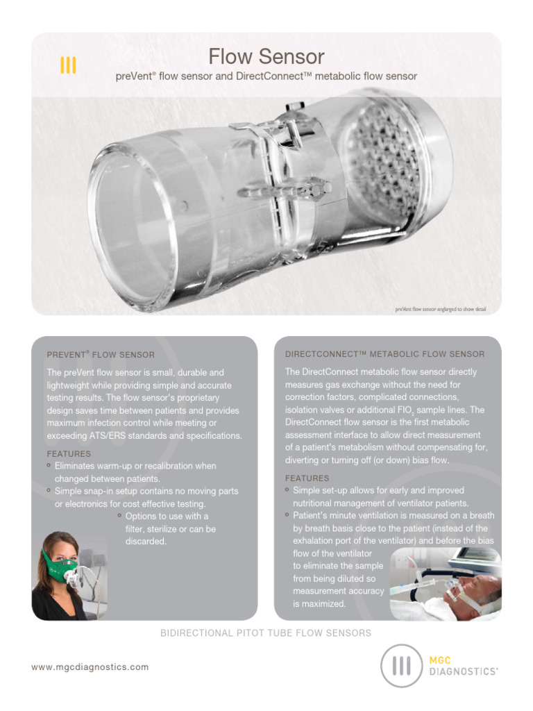 Sellsheet Flowsensor Web Pdf Flow Measurement Equipment