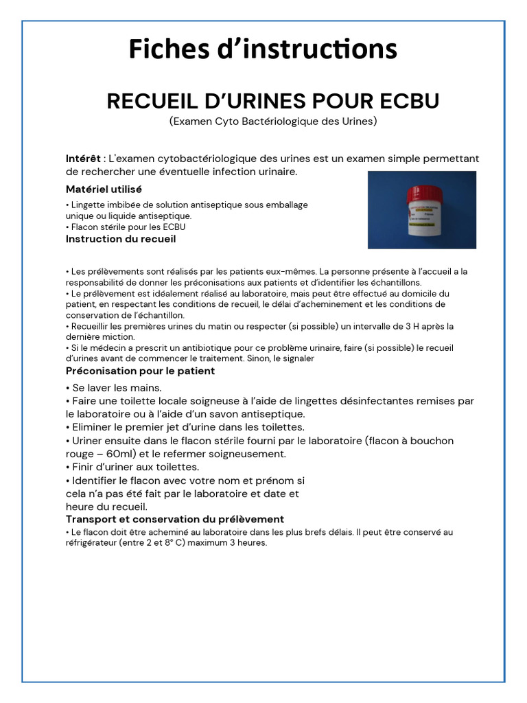 fiche d'instruction et preconisation | PDF