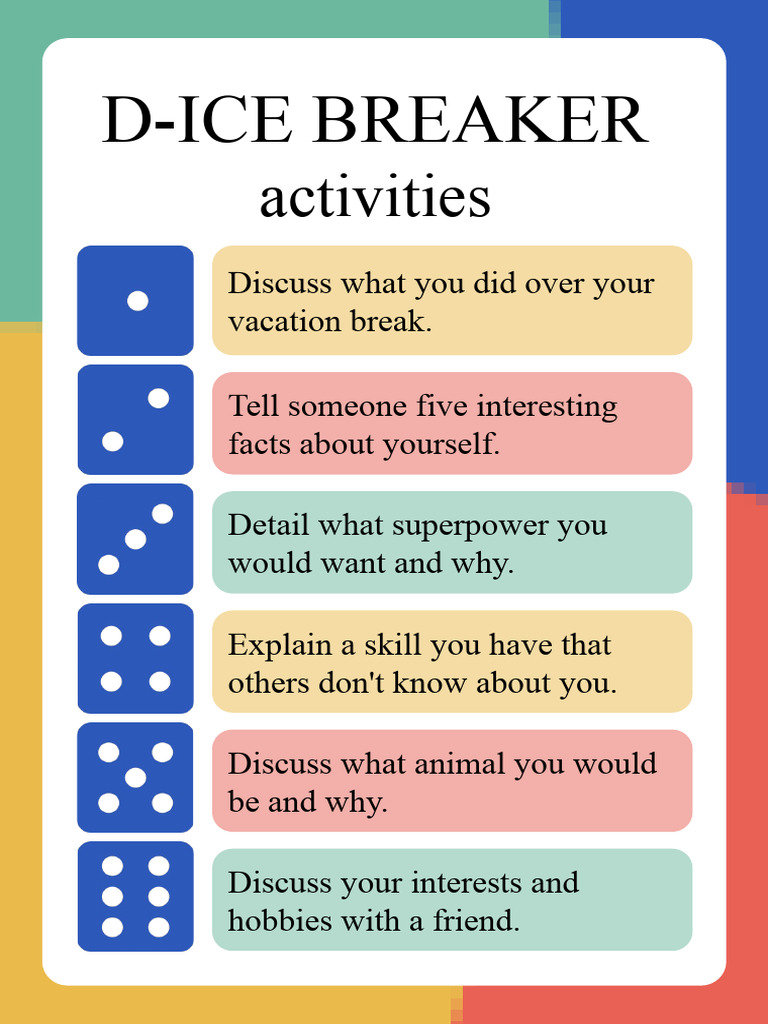 Back To School Ice Breaker Activities | PDF