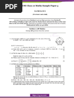 ICSE Class 10 Maths Formula Sheet 2025 | PDF