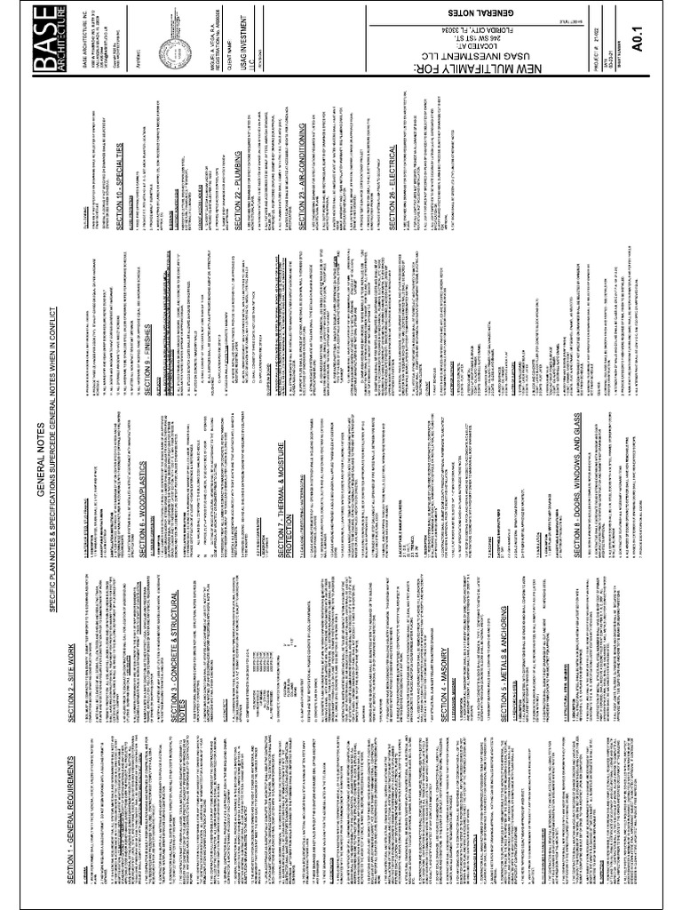 A0-1 - GENERAL NOTES | PDF