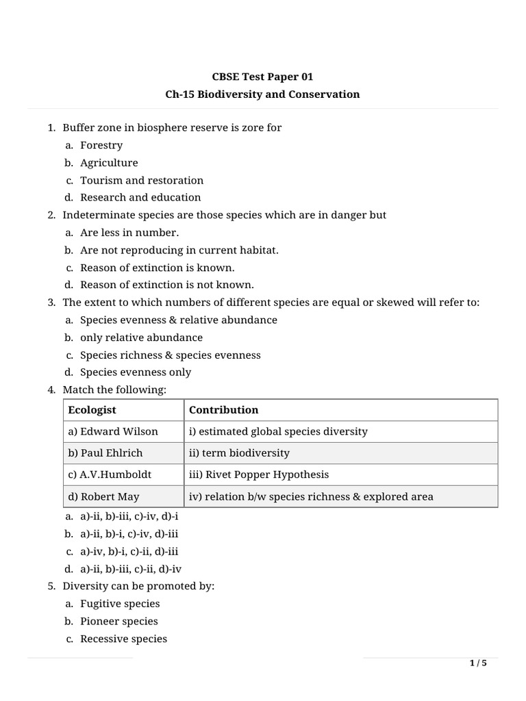Biodiversity Pdf Biodiversity Extinction
