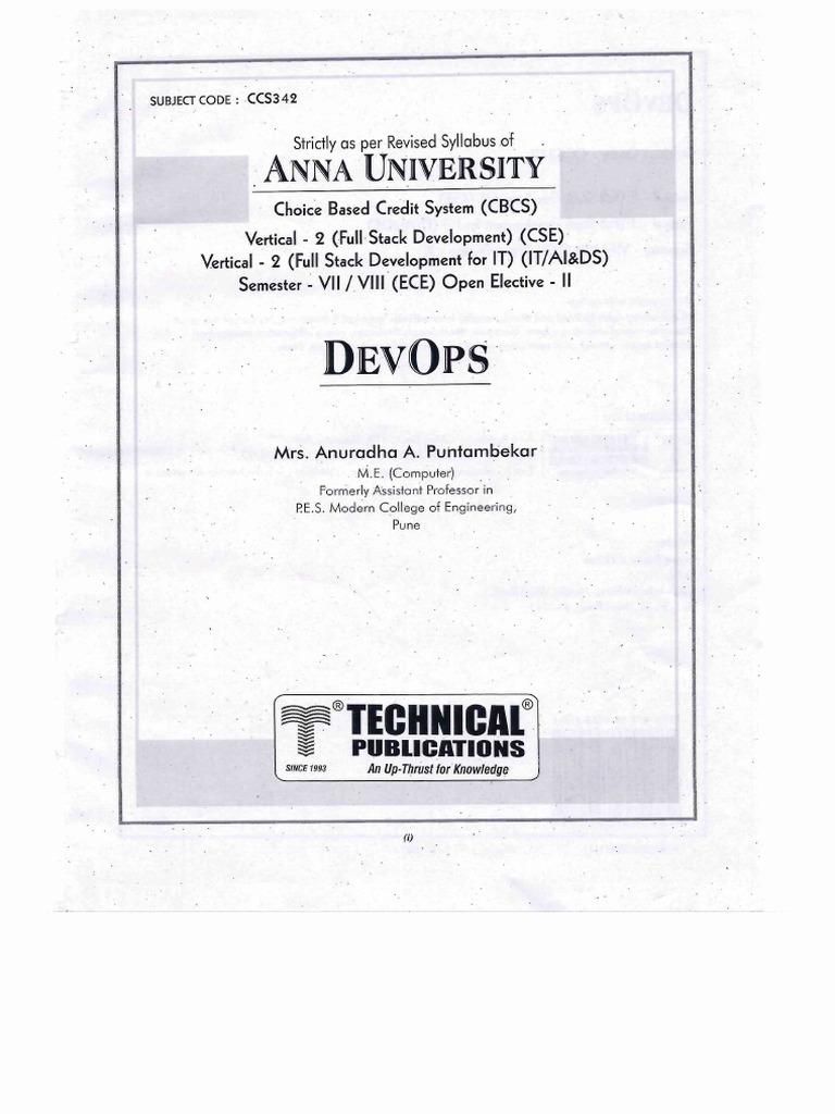 Devops Unit-1 Anna University | PDF