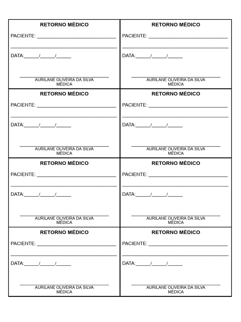 Retorno Médico | PDF