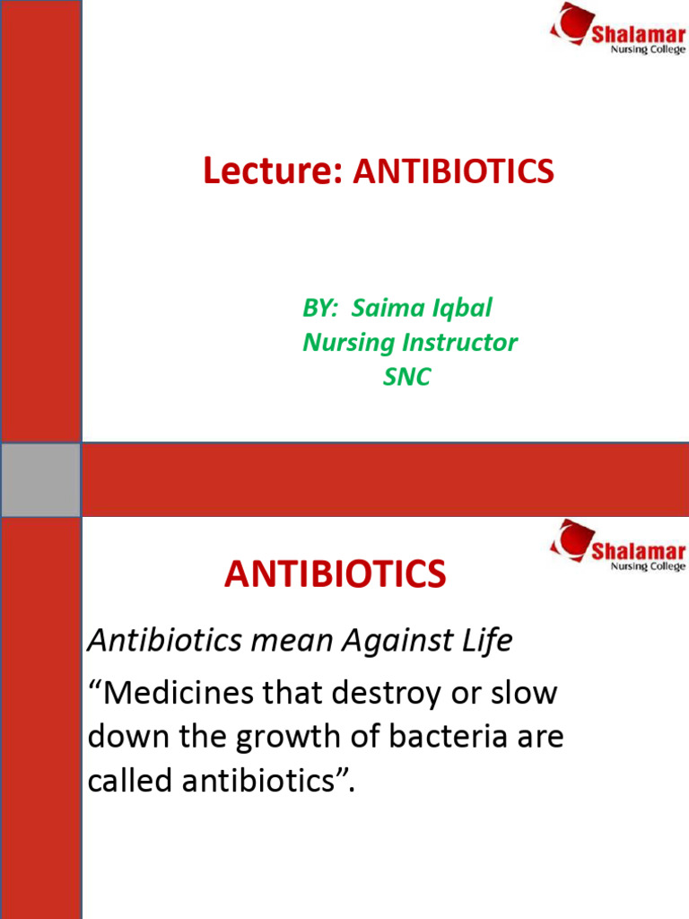 Antibiotics | PDF