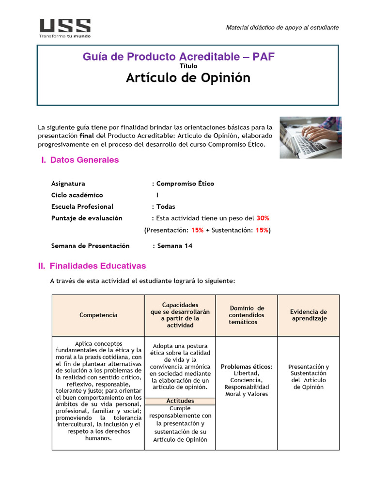 Guía PAF CE 2023 - 2 OK | PDF | Moralidad | Evaluación