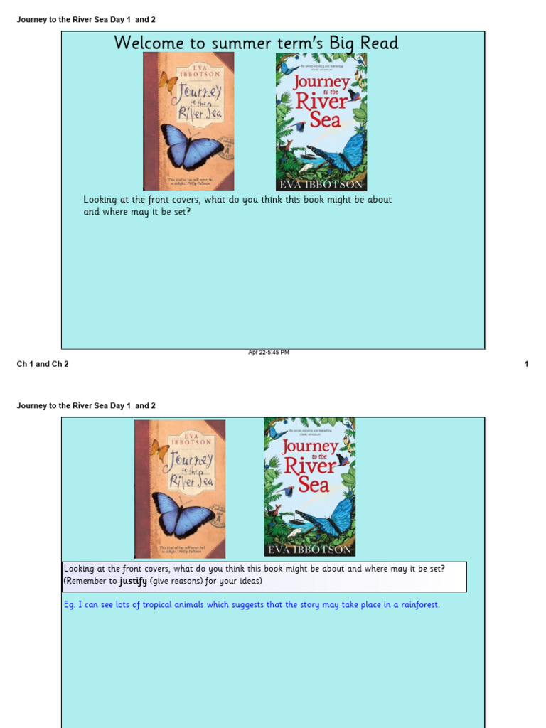 Big Read Chapter 1 and 2 Slides and Information To Support Reading of ...