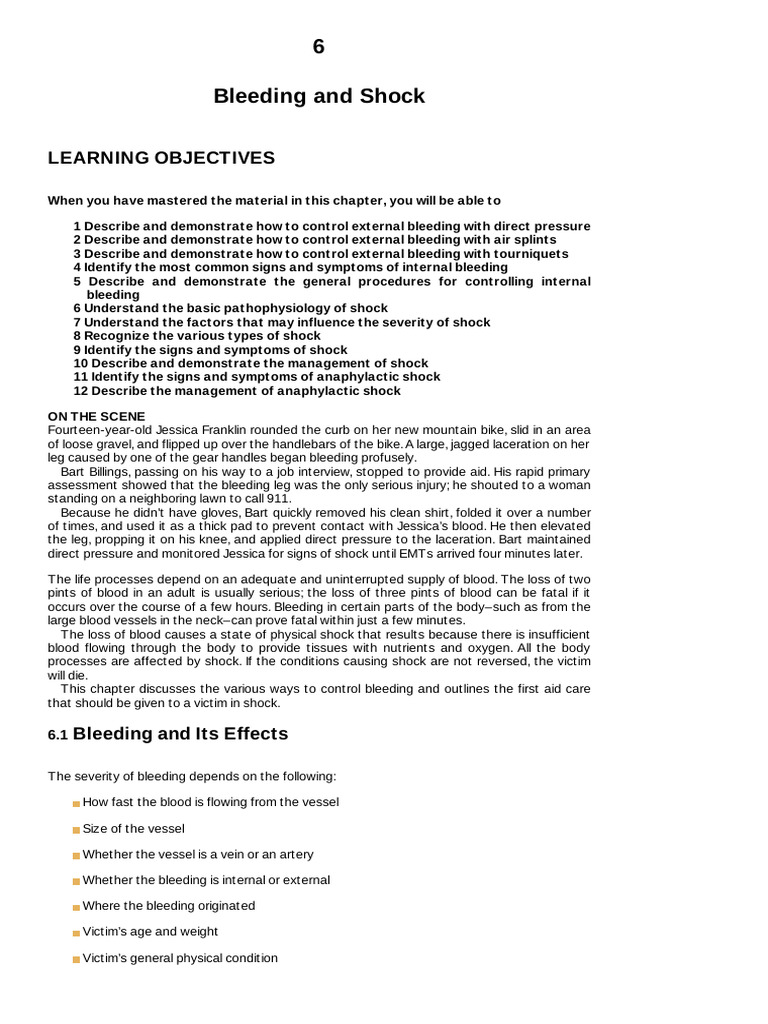 Bleeding First Aid Presentation | PDF