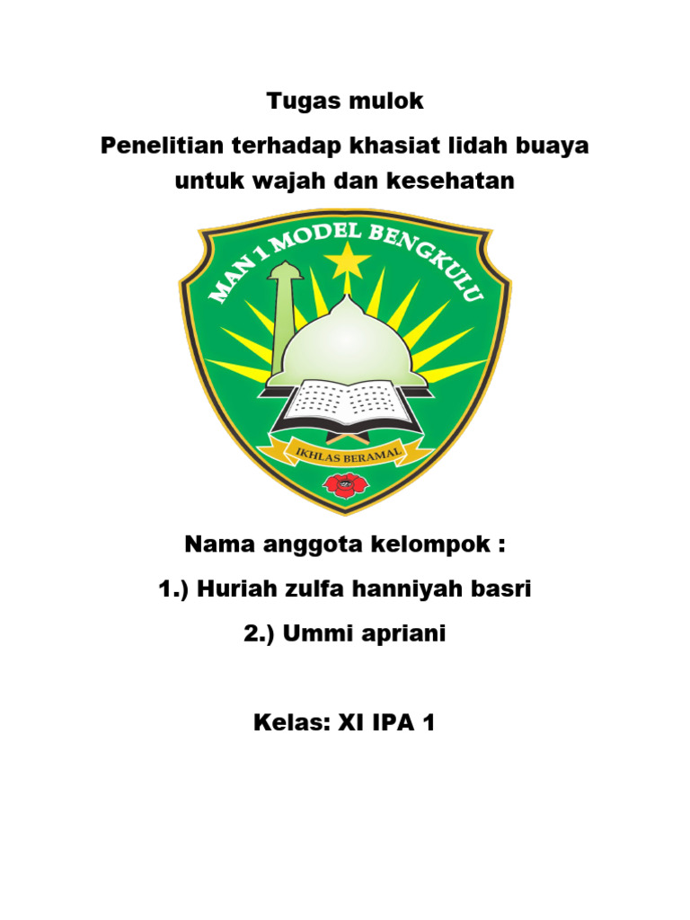 Tugas Mulok | PDF